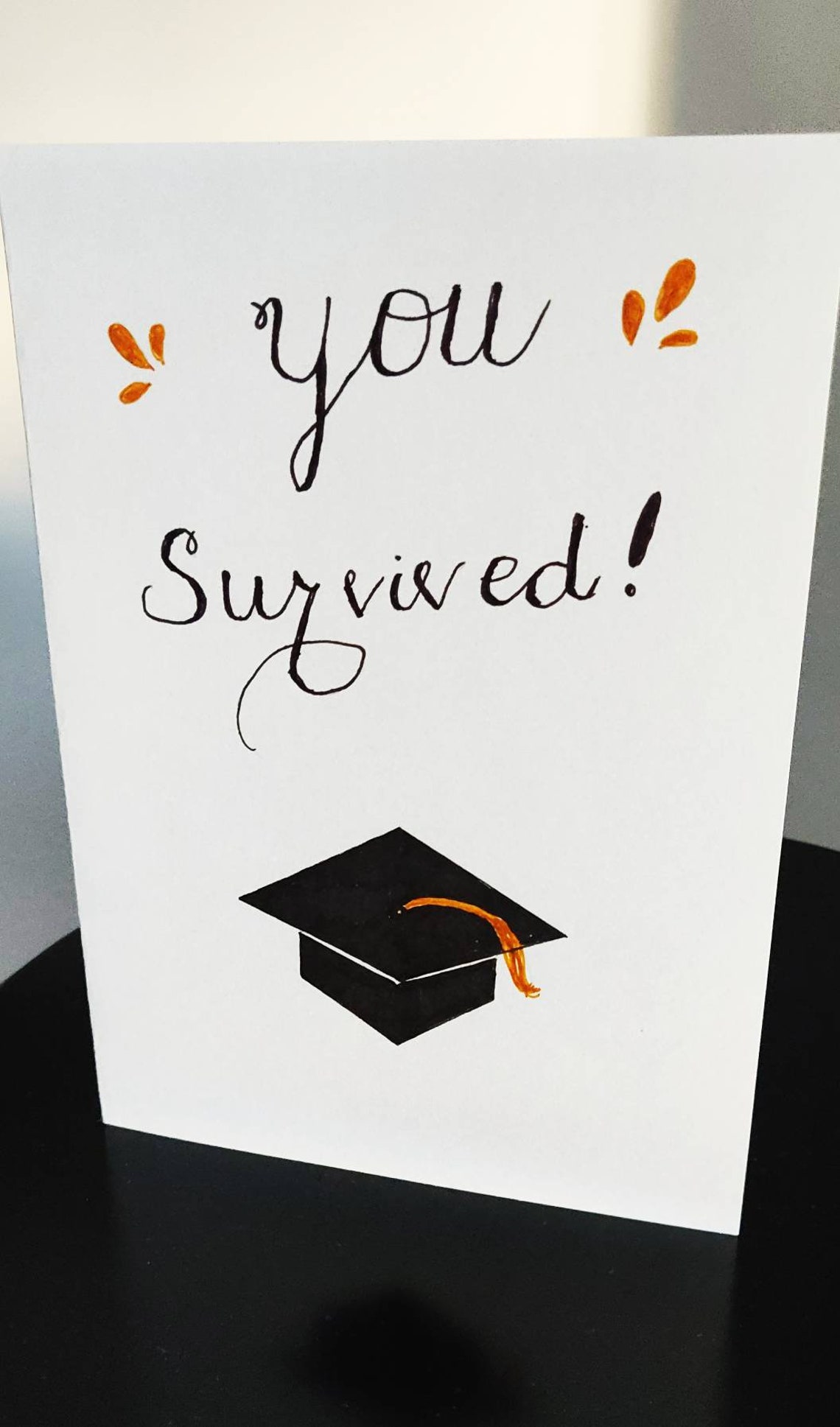 Congratulations Graduation Card - You Survived - Etsy