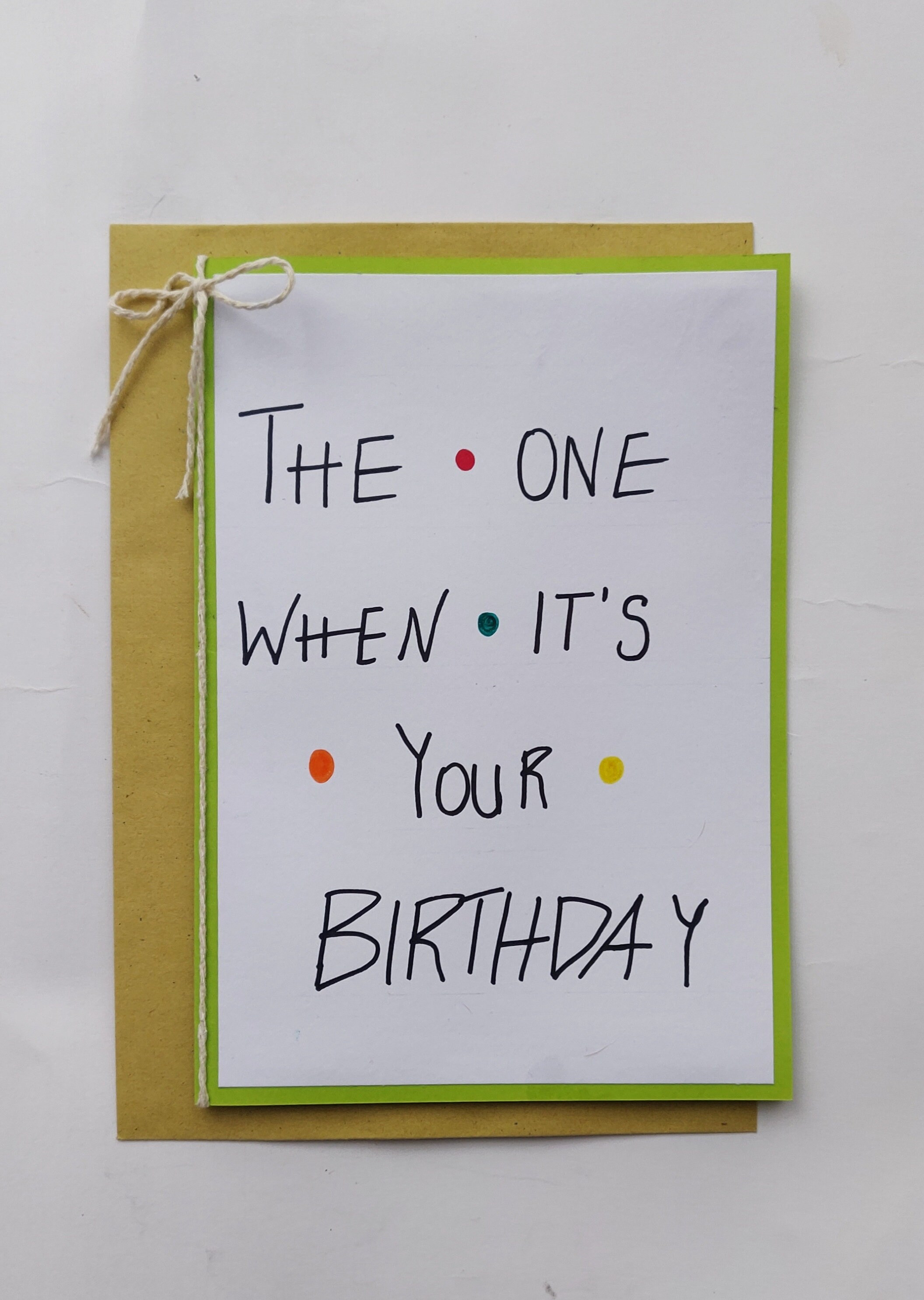 Friends TV Show Handmade Card - Etsy