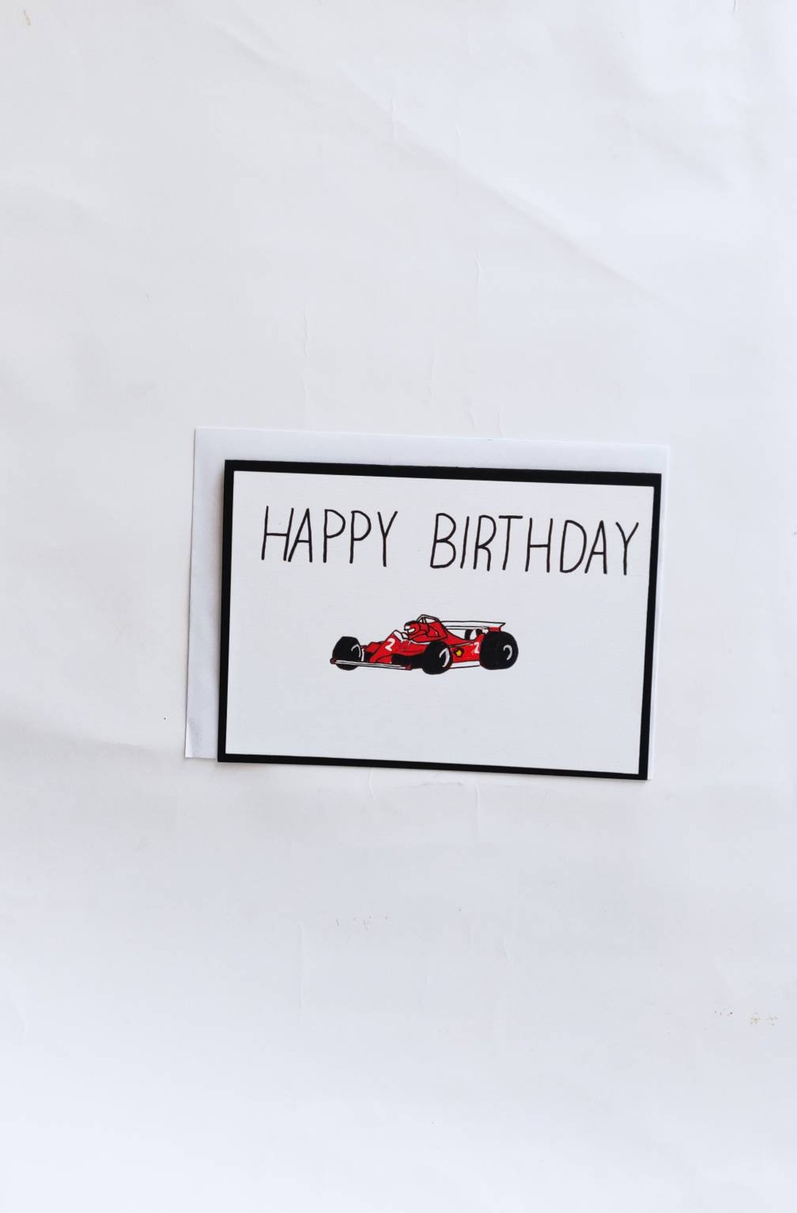 Ferrari Birthday Card - Etsy