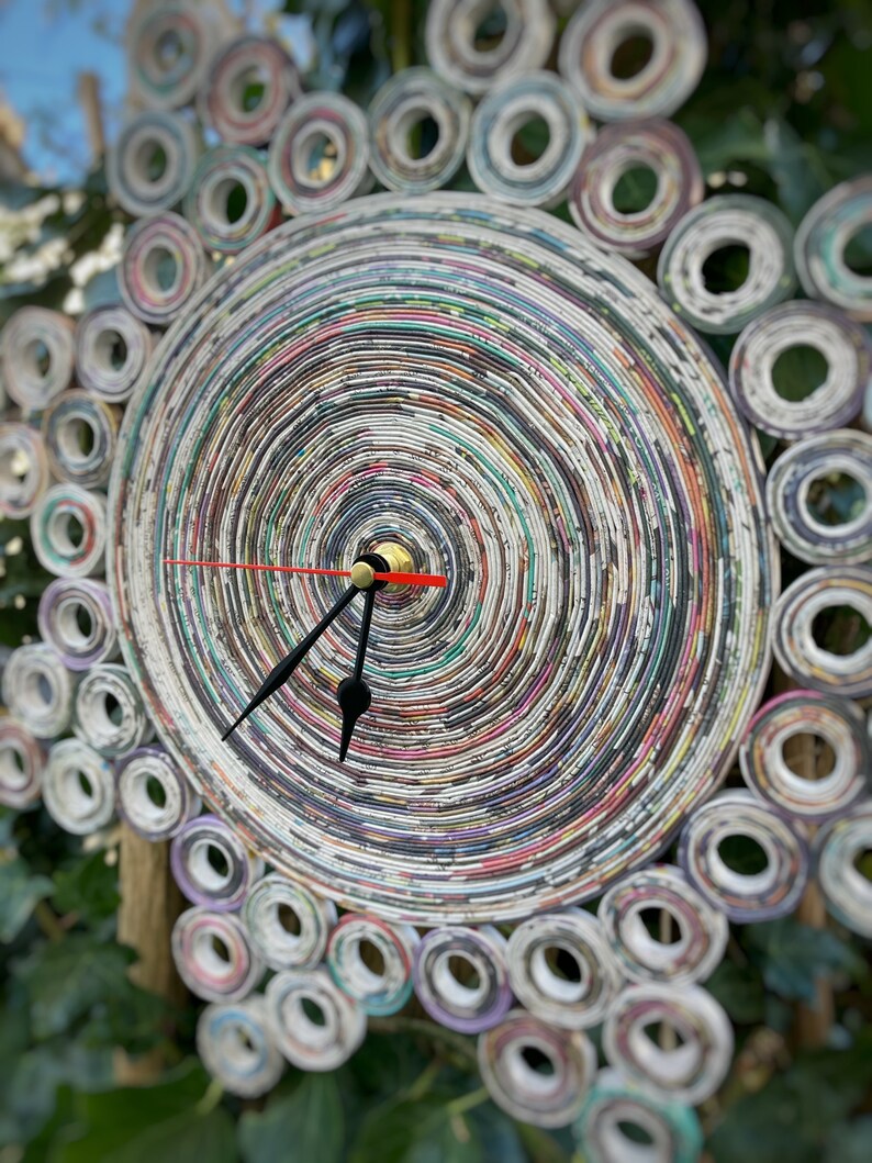 Paper Wall Clock Unique Wall Decor Unusual Wall Clocks - Etsy