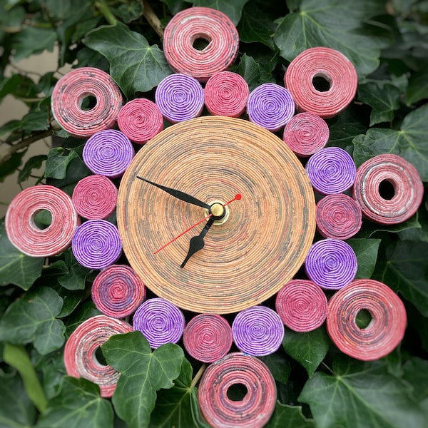 Purple Clock - Etsy
