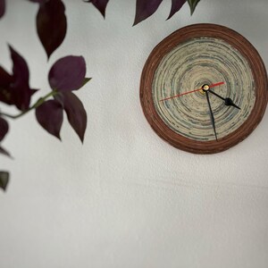 Recycled Paper Clock Eco-friendly Unique up Cycling Brown Round - Etsy