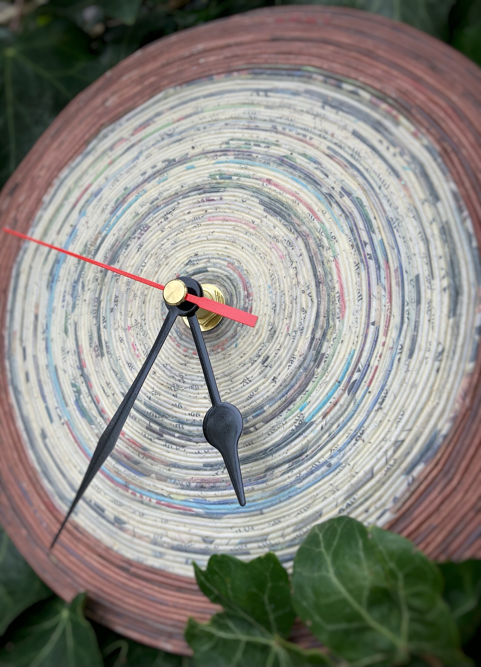 Recycled Paper Clock Eco-friendly Unique up Cycling Brown - Etsy