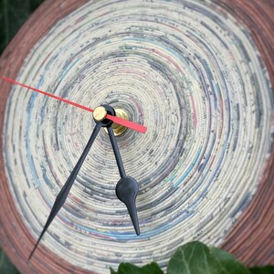 Recycled Paper Clock Eco-friendly Unique up Cycling Brown Round - Etsy