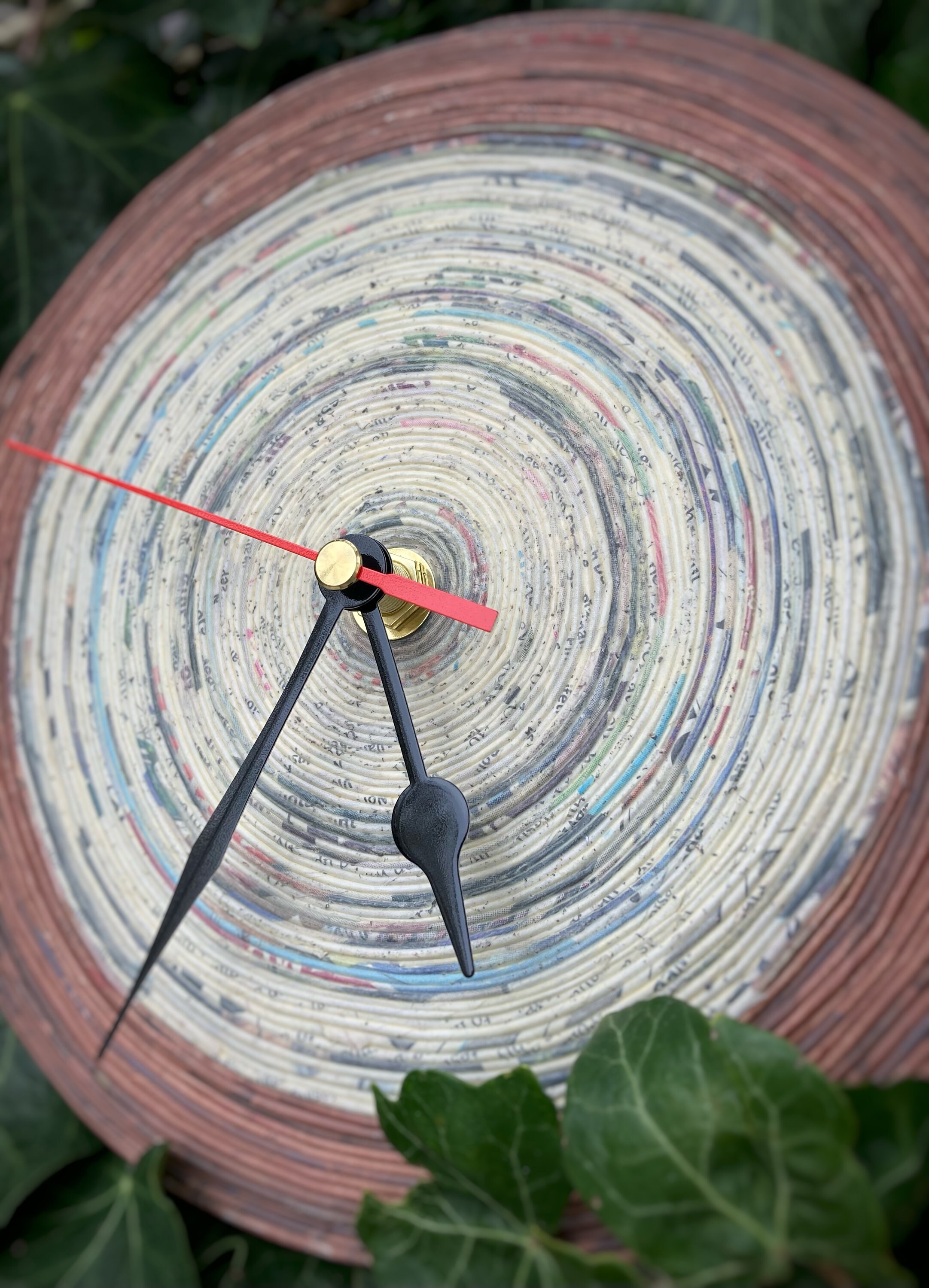 Recycled Paper Clock Eco-friendly Unique up Cycling Brown - Etsy