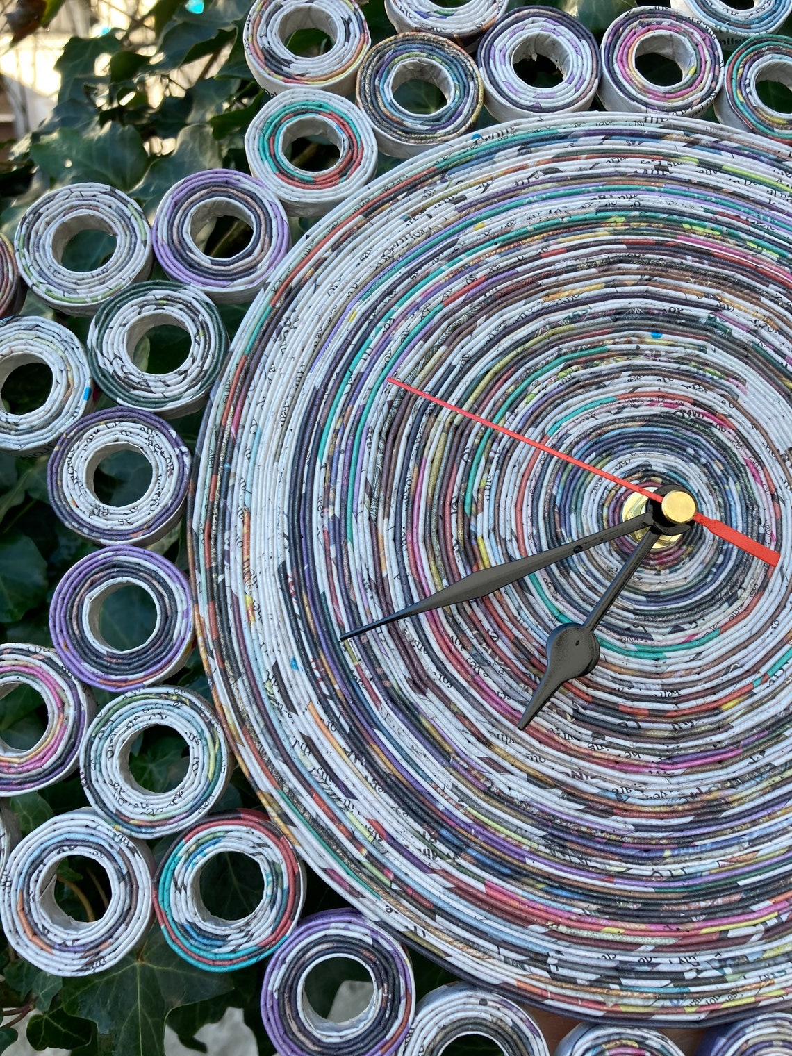 Paper Wall Clock Unique Wall Decor Unusual Wall Clocks - Etsy