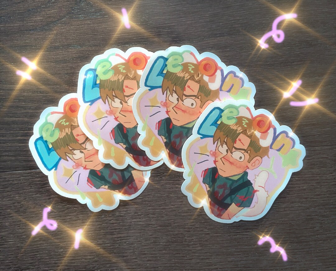 Matte 3inch / 7.6cm Water Proof Resident Evil 4 Leon Stickers Pastel ...