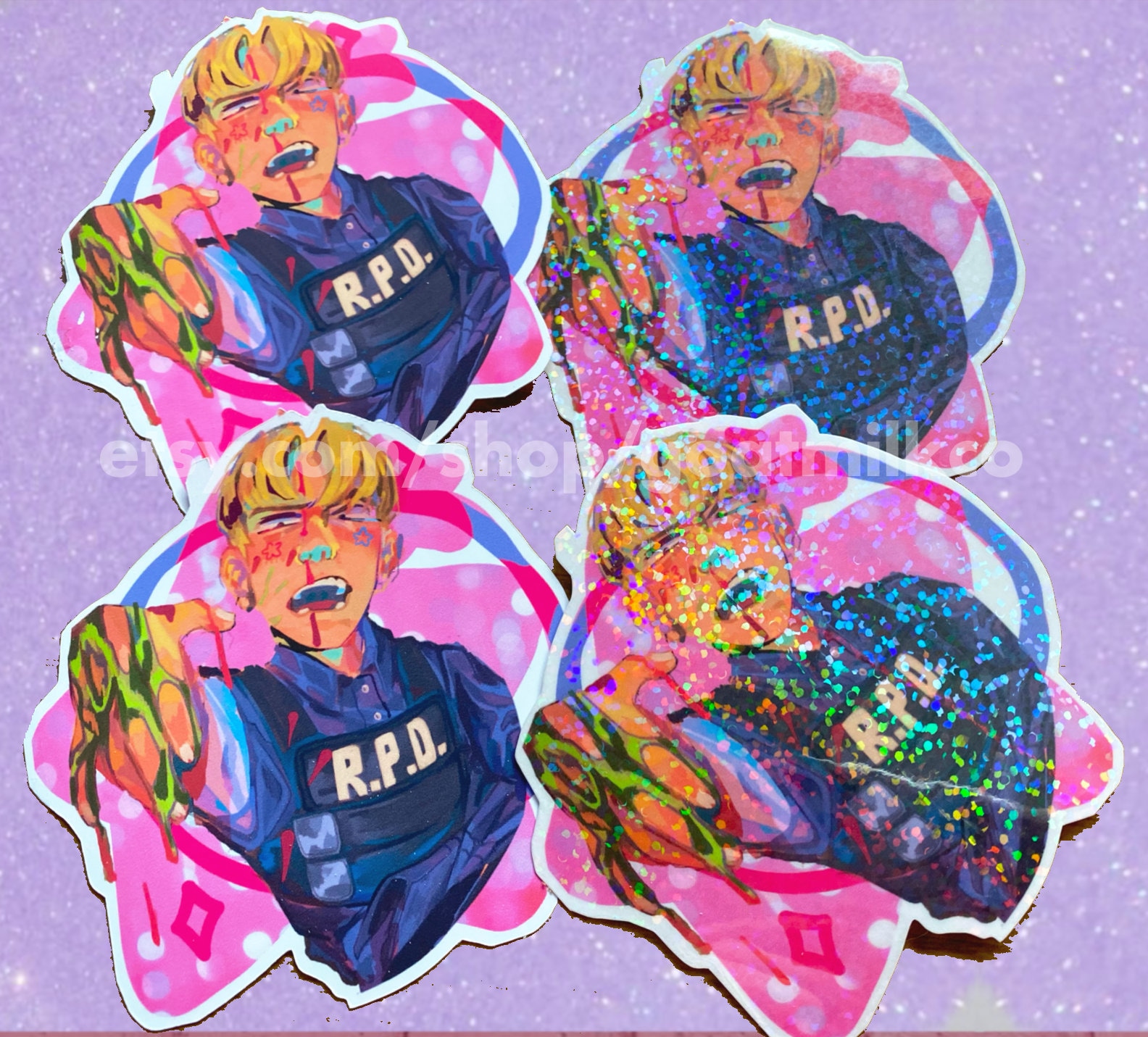 Resident Evil Jumbo 4 Leon Kennedy Sticker Pastel Vinyl - Etsy Australia