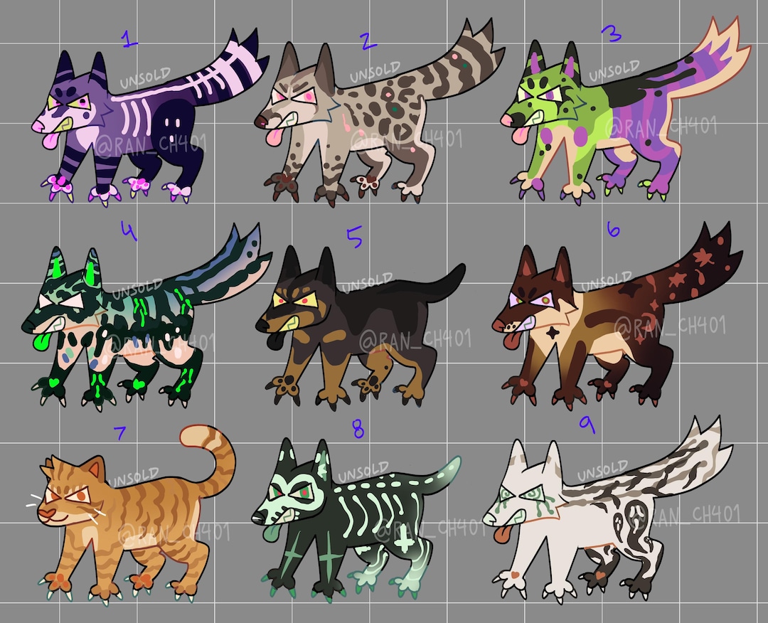 Halloween Adoptables ! Check Description for Availability ! MESSAGE B4 ...