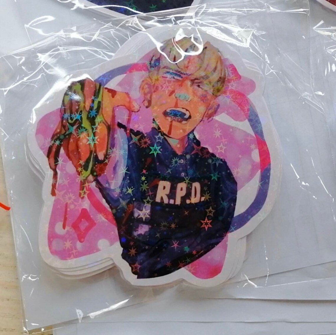 Resident Evil Jumbo 4 Leon Kennedy Sticker Pastel Vinyl - Etsy Australia