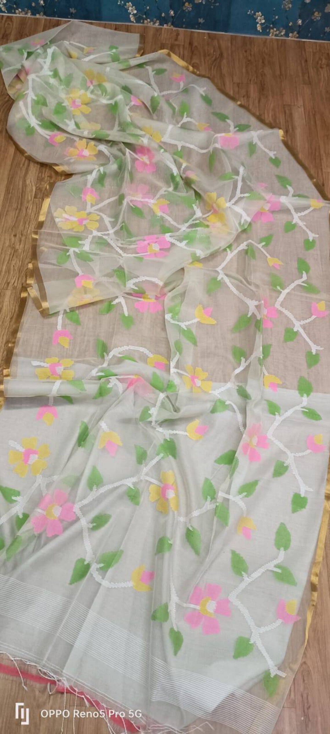 PURE MUSLIN SAREE/ Exclusive Primium Quality Handcrafted Masterpiece ...