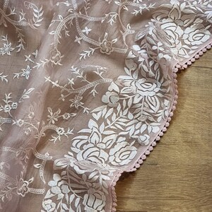 Party Wear Saree/parsi Gara Embroidery Organza Saree/ Silk Mark ...