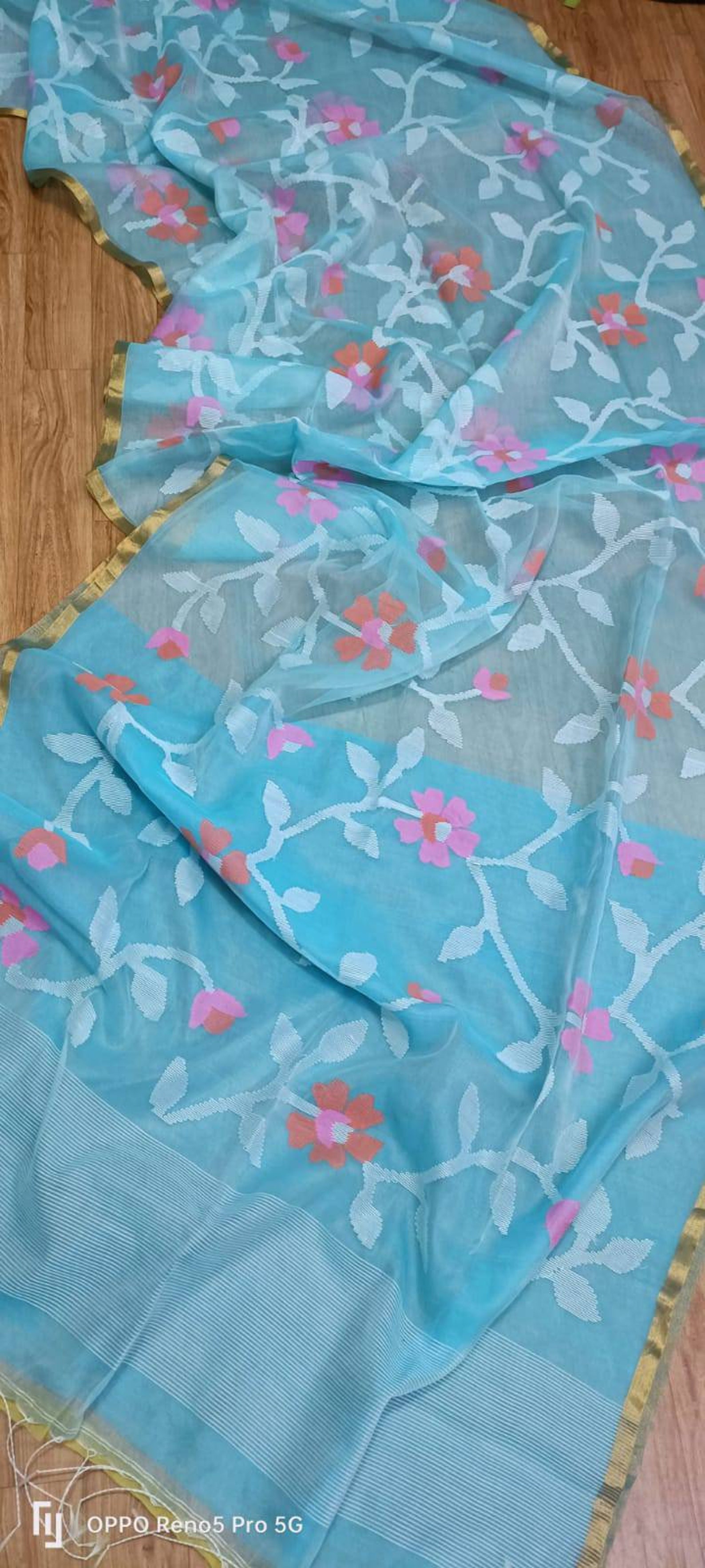 PURE MUSLIN SAREE/ Exclusive Primium Quality Handcrafted Masterpiece ...