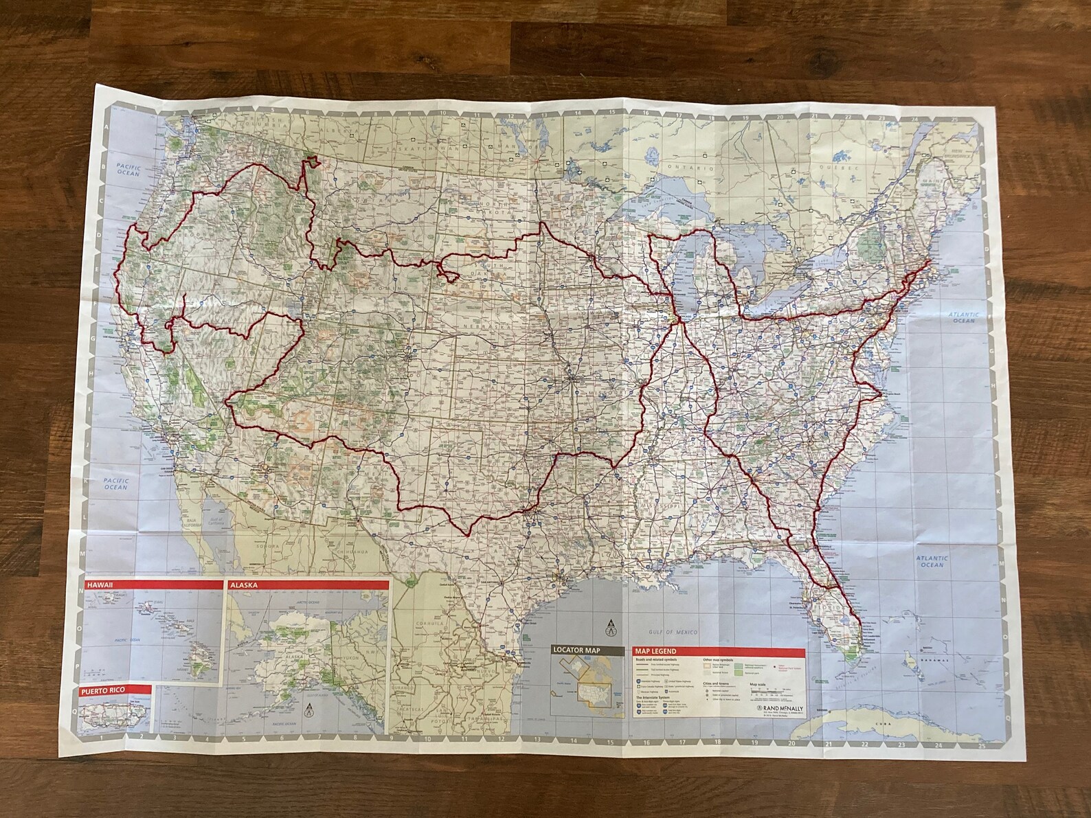 Cross Country Road Trip Map / Large Personalized Embroidered - Etsy