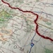 Cross Country Road Trip Map / Large Personalized Embroidered Wall Art ...