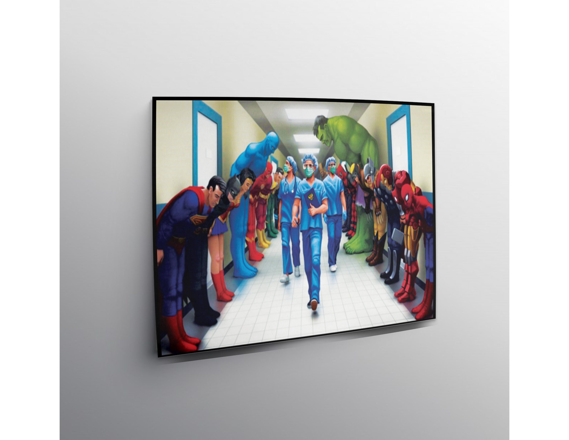 Ready to Ship Gift, Personalized Canvas, Superhero Wall Art, Marvel ...