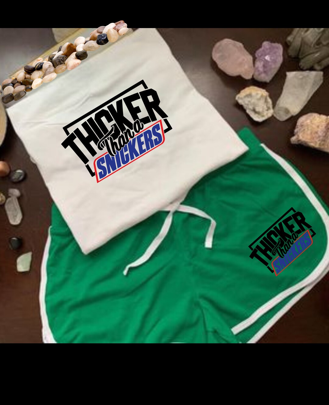 Thicker Than A Snicker Short Set Cute Sexy Summerwear for - Etsy