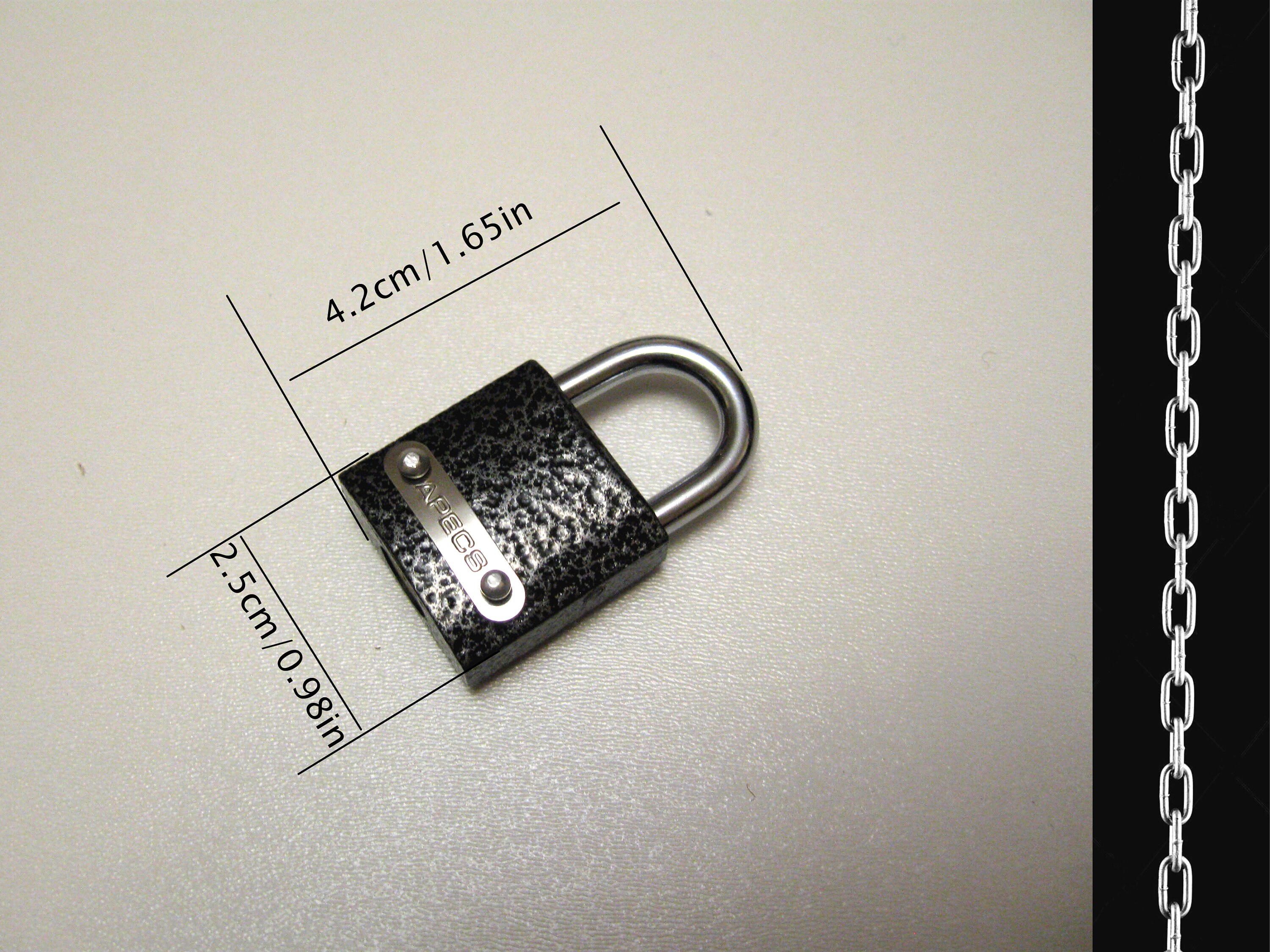 Stainless Steel Chain Necklace With Small Padlock - Etsy