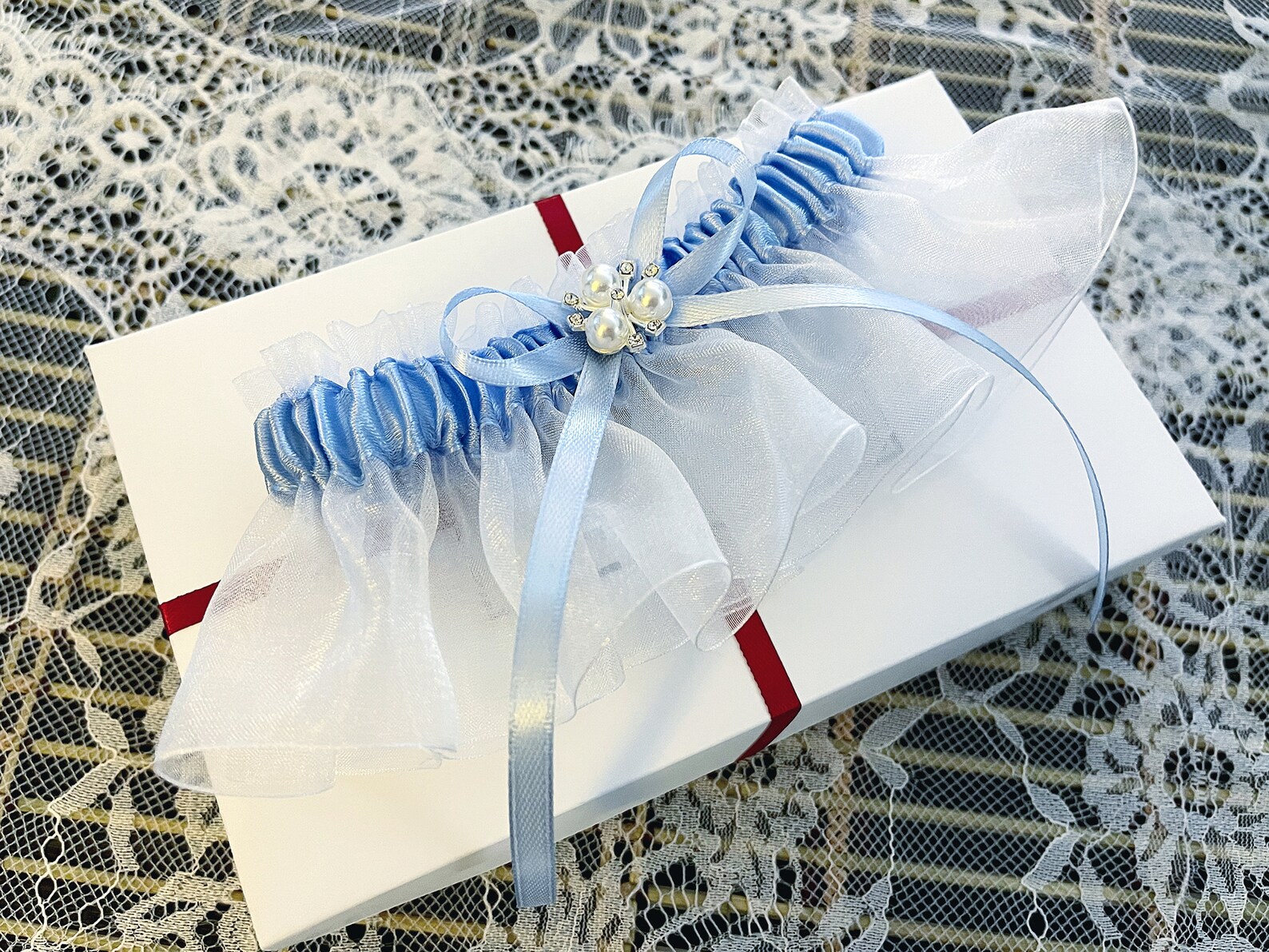 Blue Wedding Garter, Blue Garter, Blue Garter for Wedding, Wedding ...