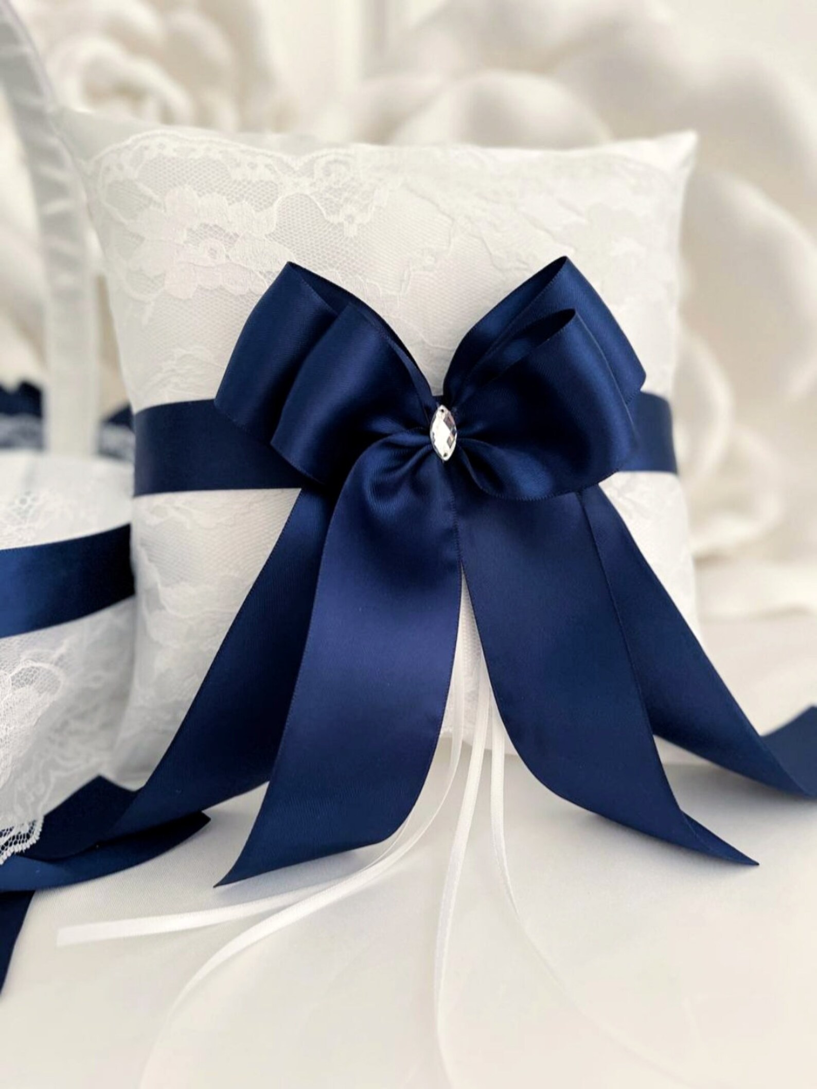 Cake Serving Set Navy Blue Wedding Cake Server and Knife Set Blue ...