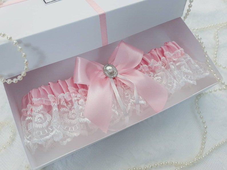 Pink Wedding Garter Set Bridal Garter Garter Belt Pink - Etsy