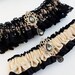 Black Wedding Garter, Garter Set, Garter Belt, Bridal Garter, Garters ...