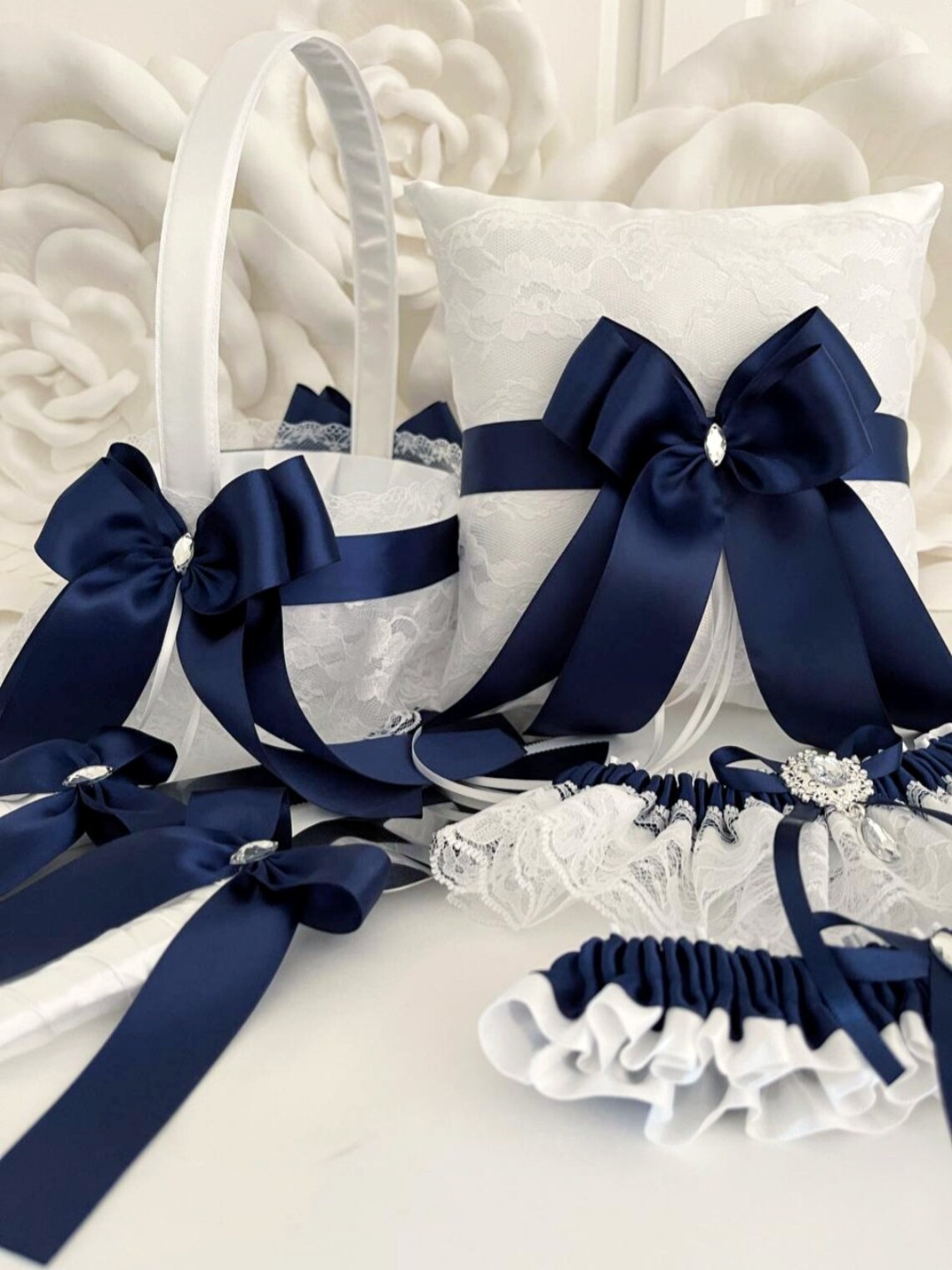 Cake Serving Set Navy Blue Wedding Cake Server and Knife Set Blue ...