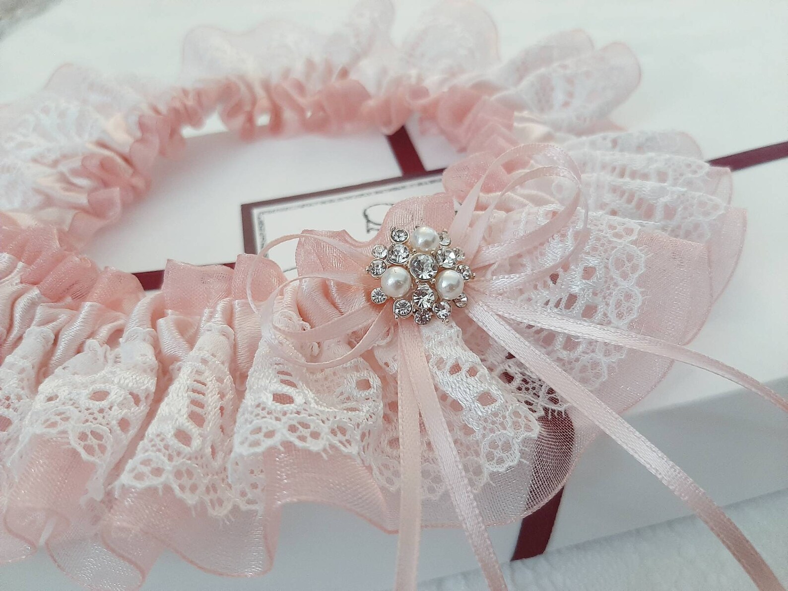 Garter Belt Pink Garter Pink Bridal Garter Pink Wedding | Etsy