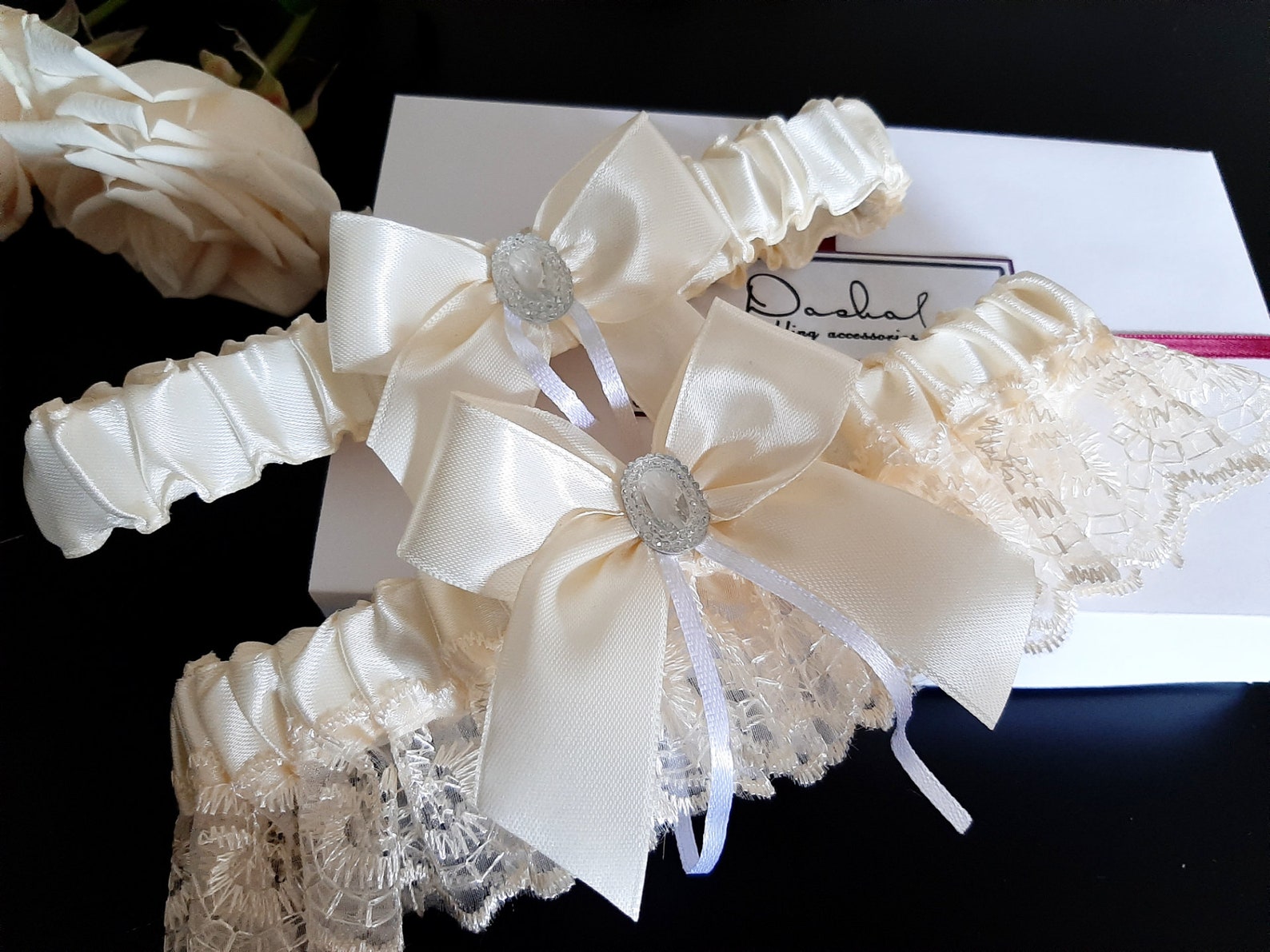 Ivory Wedding Garter Set Garter For Bride Garter Garters | Etsy