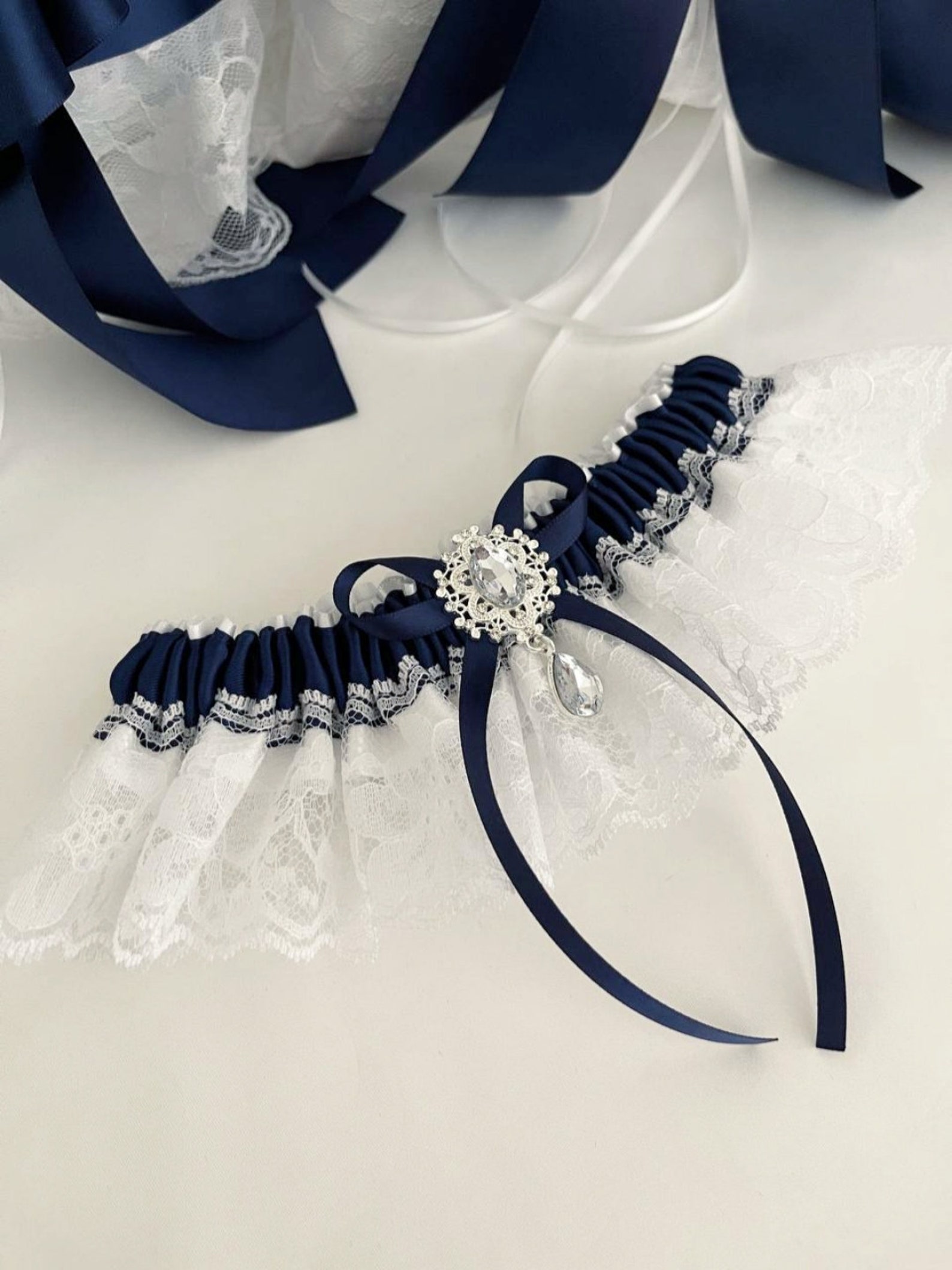 Cake Serving Set Navy Blue Wedding Cake Server and Knife Set Blue ...