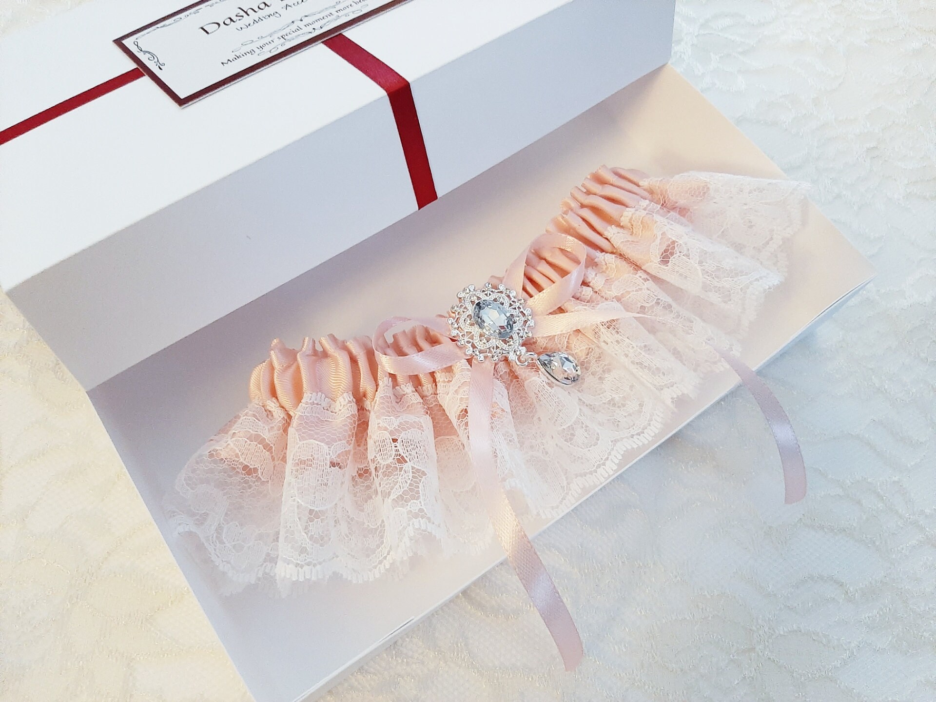 Blush Pink Garter Wedding Garter Set Wedding Garter Lace | Etsy