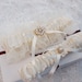 Ivory Garter Set, Ivory Bridal Garter, Ivory Wedding Garter, Wedding ...