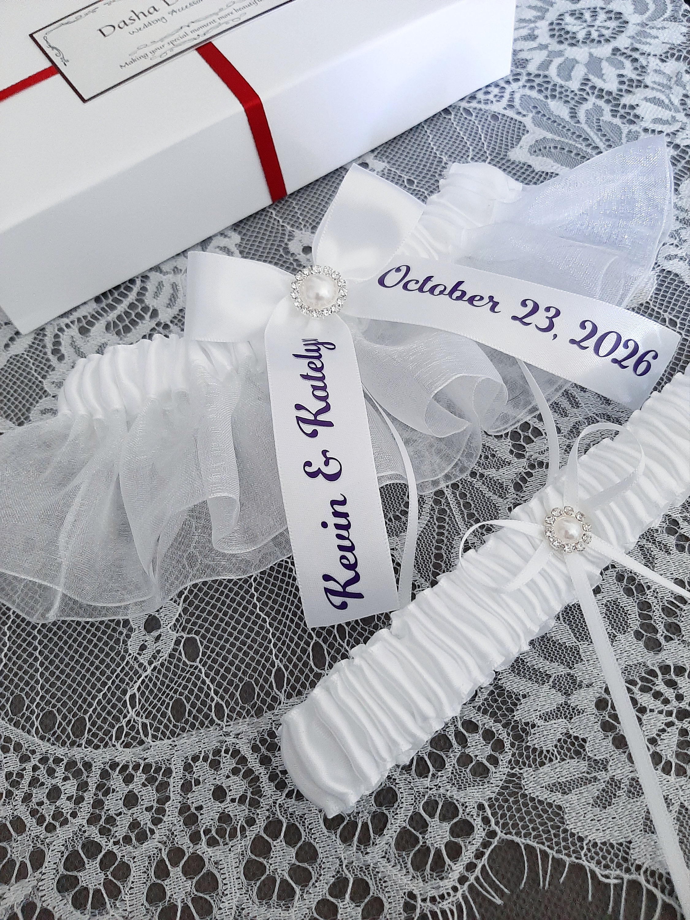 Blue Wedding Garter, Wedding Garter Set, Dusty Blue Bridal Garter ...
