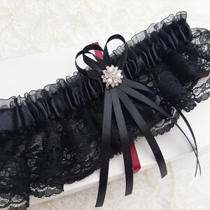 Black Garter Set, Wedding Garter Set, Black Wedding Garter, Black ...