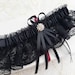 Black Garter Set, Wedding Garter Set, Black Wedding Garter, Black ...