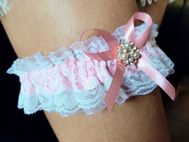 Coral Pink Wedding Garter Set Lace Bridal Garter Set - Etsy
