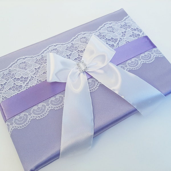 Lavender Guest Book - Etsy