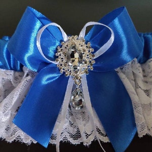 Royal Blue Wedding Garter Set, Blue Wedding Garter, Bridal Garter ...