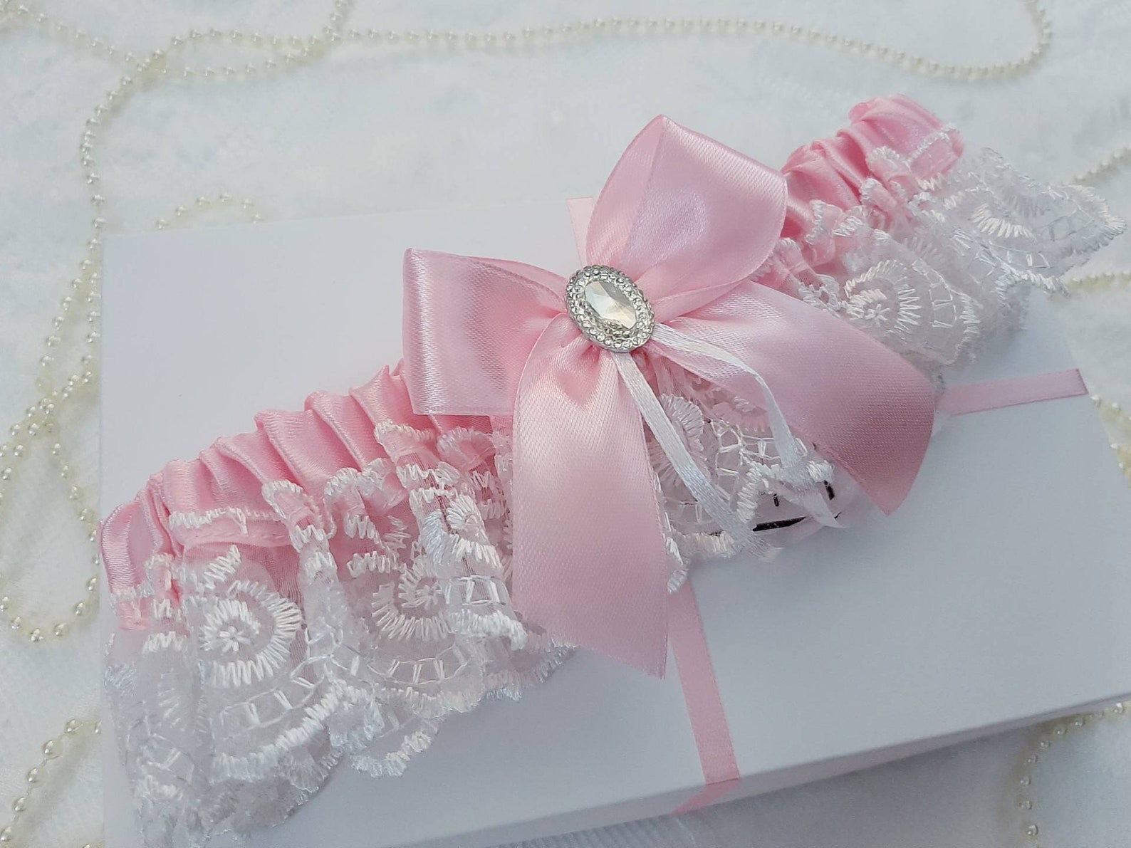 Pink Wedding Garter Set Bridal Garter Garter belt Pink | Etsy