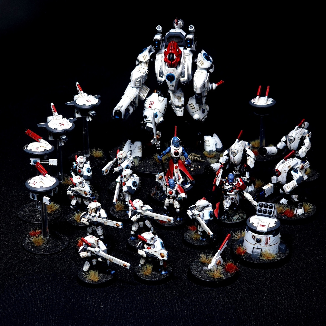 Warhammer 40K TAU COMBAT PATROL Set Complete Fully Painted - Etsy