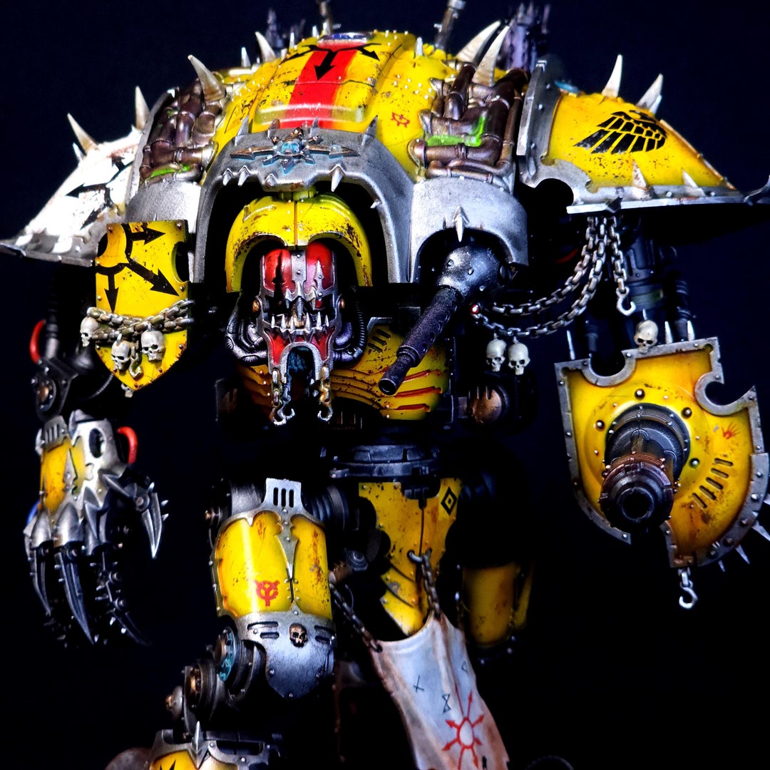 Warhammer 40K CHAOS KNIGHT DESPOILER gilded King Fallen Hawkshroud - Etsy