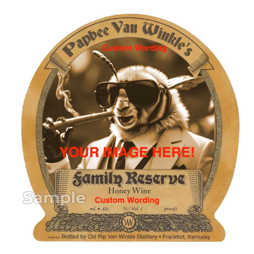 CUSTOM Poor Man's Pappy Whiskey Sticker 50 Total - Etsy