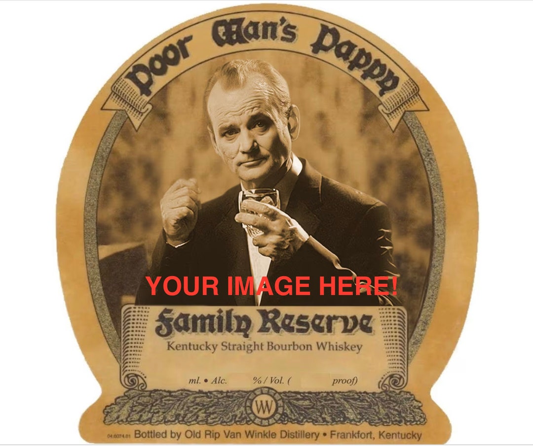 CUSTOM Poor Man's Pappy - Whiskey Sticker (50 Total) - Etsy