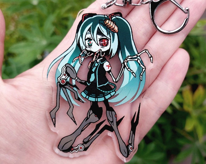 Miku Hatsune Bacterial Contamination Acrylic Keychain Charm 3.3 Inch ...