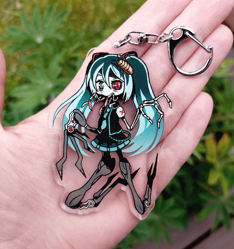 Miku Hatsune Bacterial Contamination Acrylic Keychain Charm - Etsy