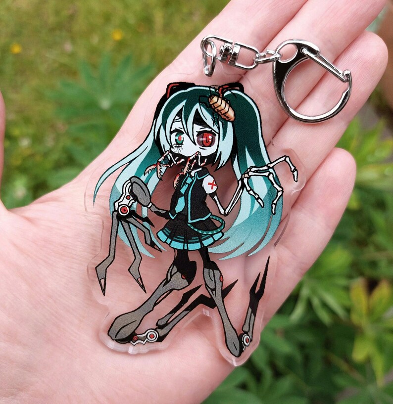 Miku Hatsune Bacterial Contamination Acrylic Keychain Charm - Etsy