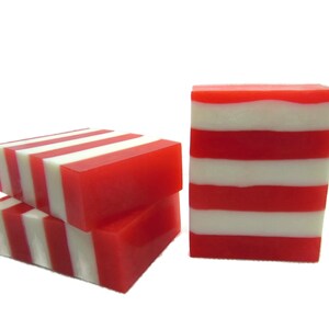 Candy Cane Soap Christmas Soap Candy Canes Festive Soap - Etsy