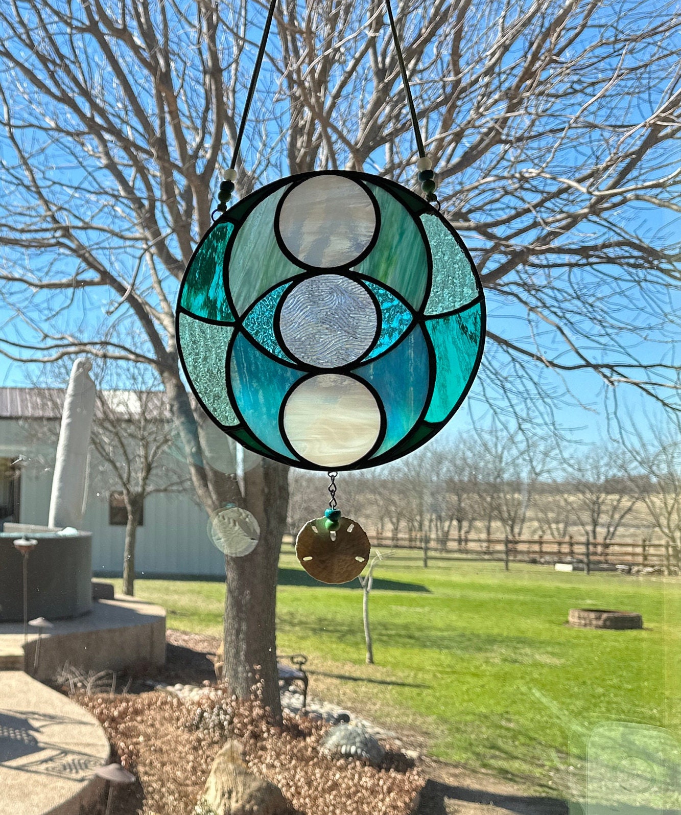 Beach Boho Stained Glass Suncatcher Beach Decor Island - Etsy