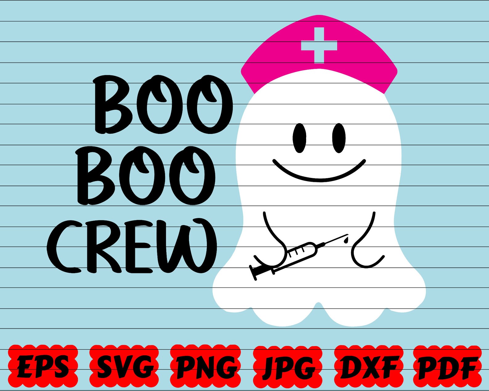 Boo Boo Crew SVG Boo SVG Crew SVG Ghost Svg Nurse | Etsy