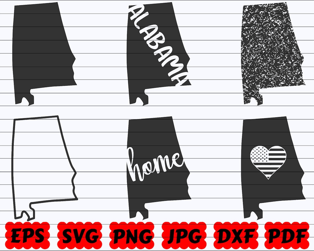 Alabama State SVG | Alabama SVG | Alabama Svg File | Alabama Cut File ...